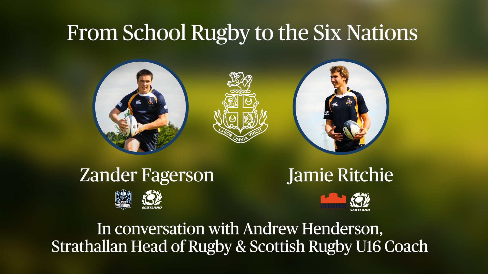 From school rugby to the Six Nations: Zander Fagerson and Jamie Ritchie ...